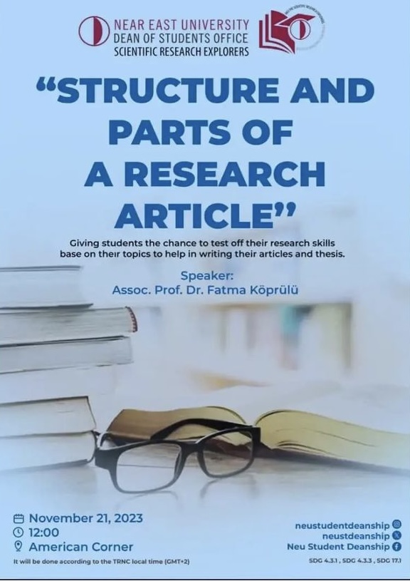 Structure And Parts Of A Research Article – NEU, Dean of Students Office